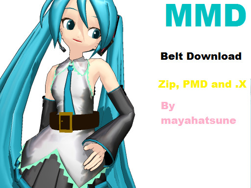 MMD Belt PMD and .X Accessory Download by mayahatsune on DeviantArt