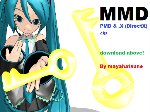 MMD KEY, PMD and .X Accessory Download by mayahatsune on DeviantArt
