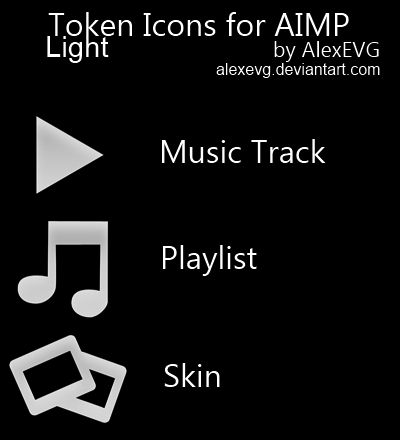 Token Light Icons for AIMP by AlexEVG on DeviantArt