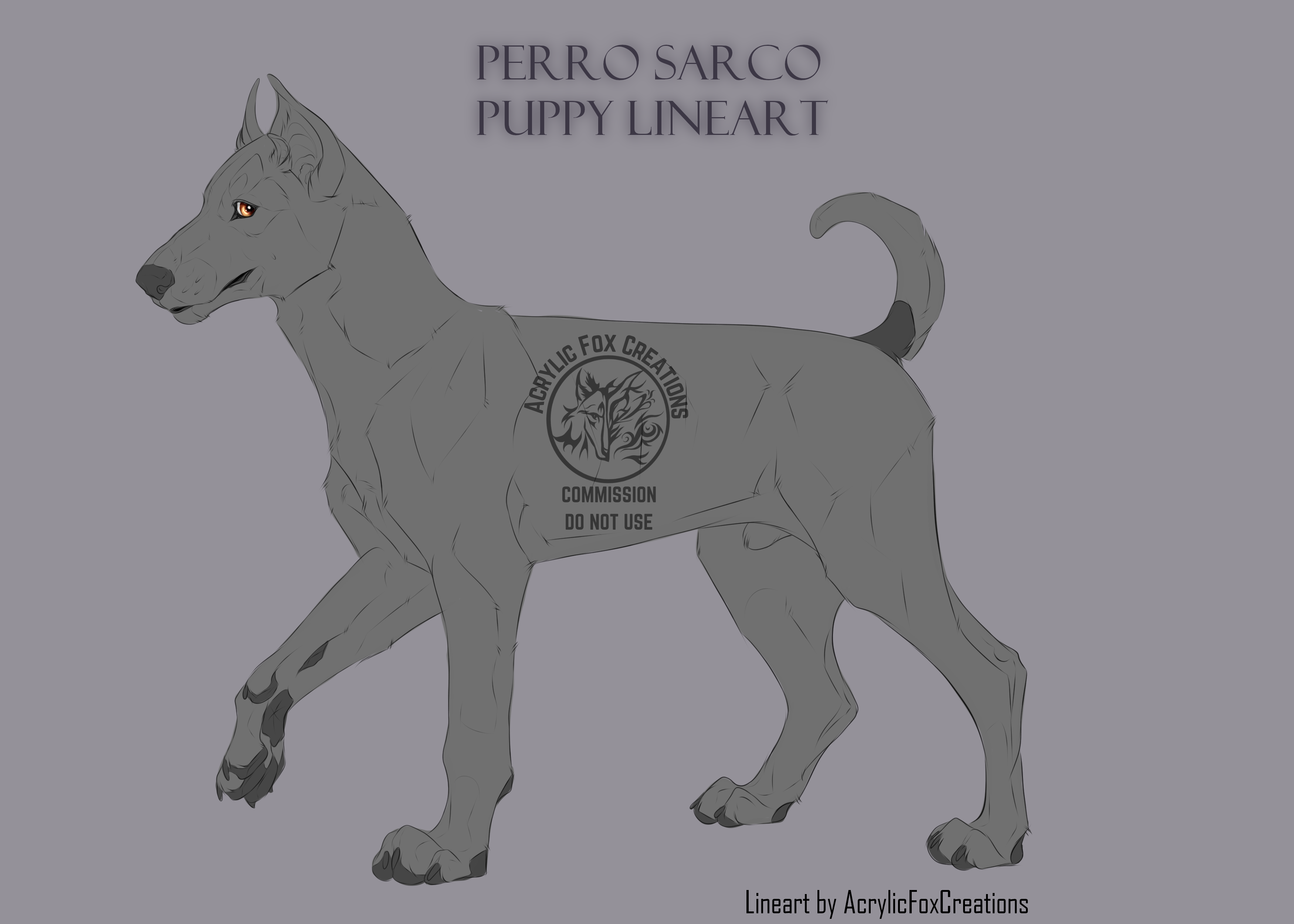 DARPG | BASE | Perro Sarco Puppy Lineart by AcrylicFoxCreations on ...
