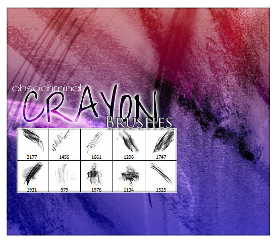 High Resolution Crayon Brushes by OhSoCriminal on DeviantArt
