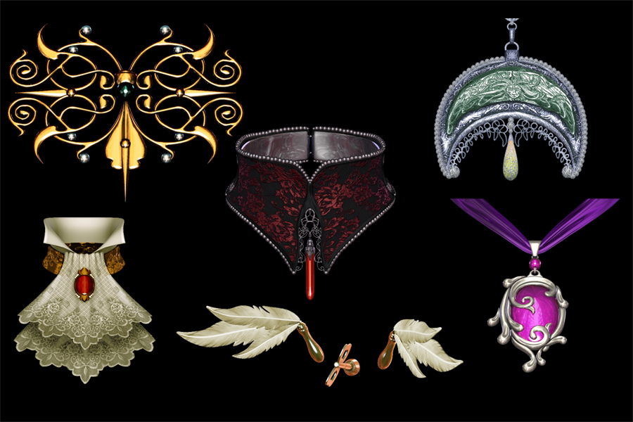 3d accessories stock pack by DemoncherryStock on DeviantArt