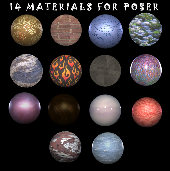 Poser Materials by DemoncherryStock on DeviantArt
