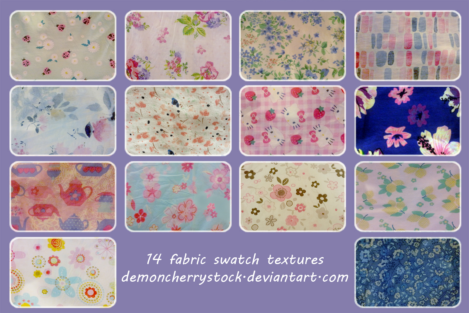 Fabric texture pack by DemoncherryStock on DeviantArt