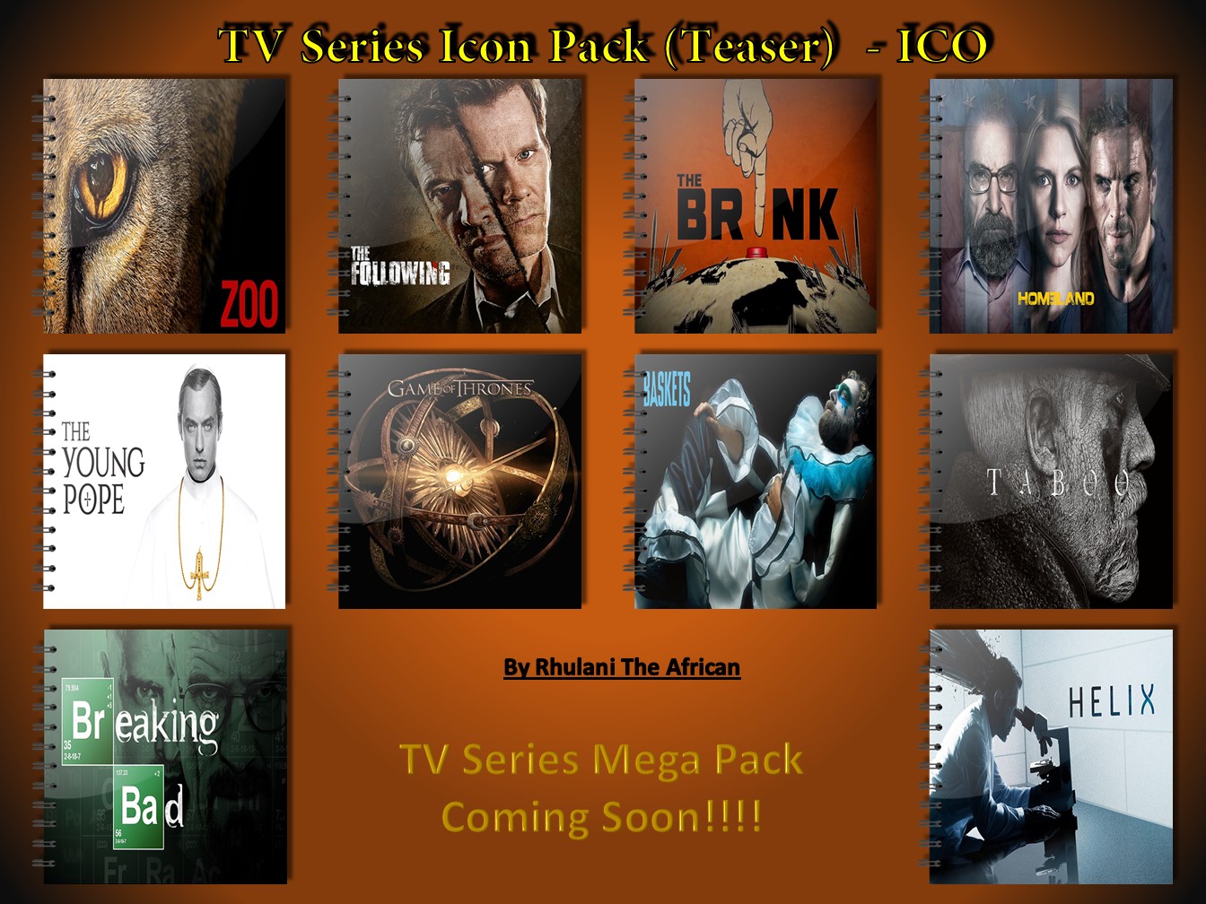 TV Series Icon Pack (Teaser) - ICO by Rhu-TheBlackBull on DeviantArt