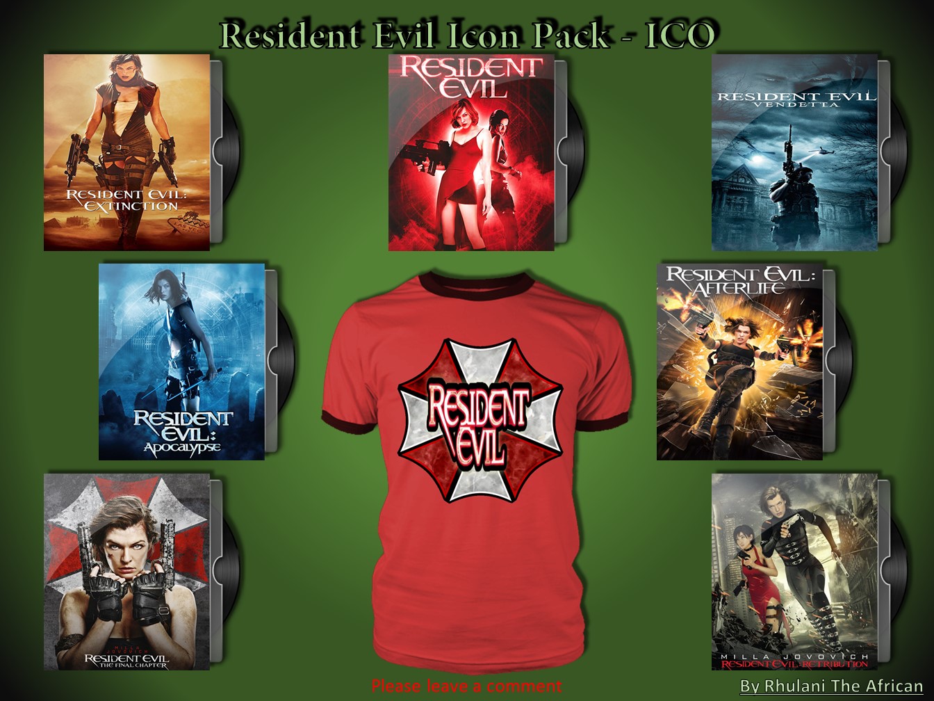 Resident Evil Icon Pack - ICO by Rhu-TheBlackBull on DeviantArt