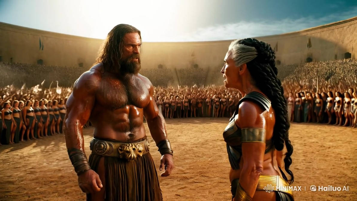 HERCULES VS THE AMAZON QUEEN STAND OFF by FiniasRainbow on DeviantArt