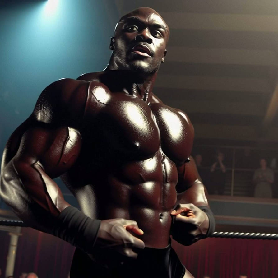 The muscle stud - 1980's American wrestling by FiniasRainbow on DeviantArt