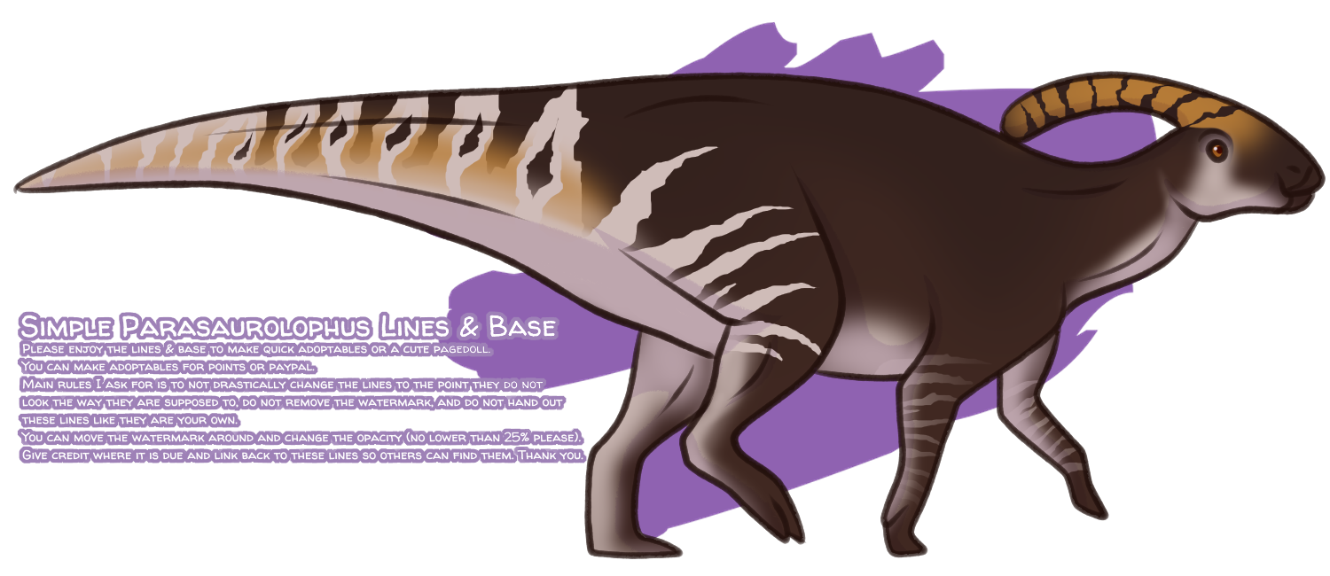 [P2U] Simple Parasaurolophus Base by OfNaturalDesign on DeviantArt