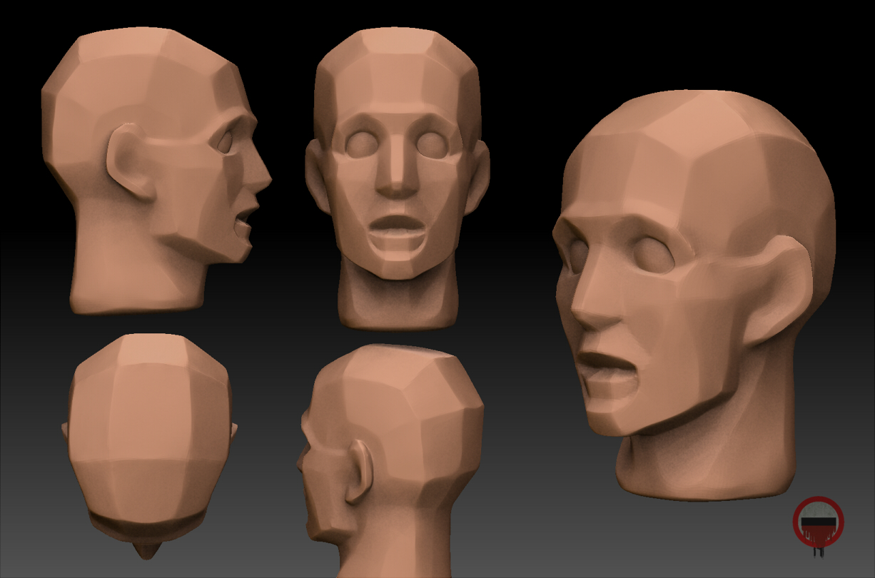 Freeshare 3D Head planes Houdon obj model by io-mizareh on DeviantArt