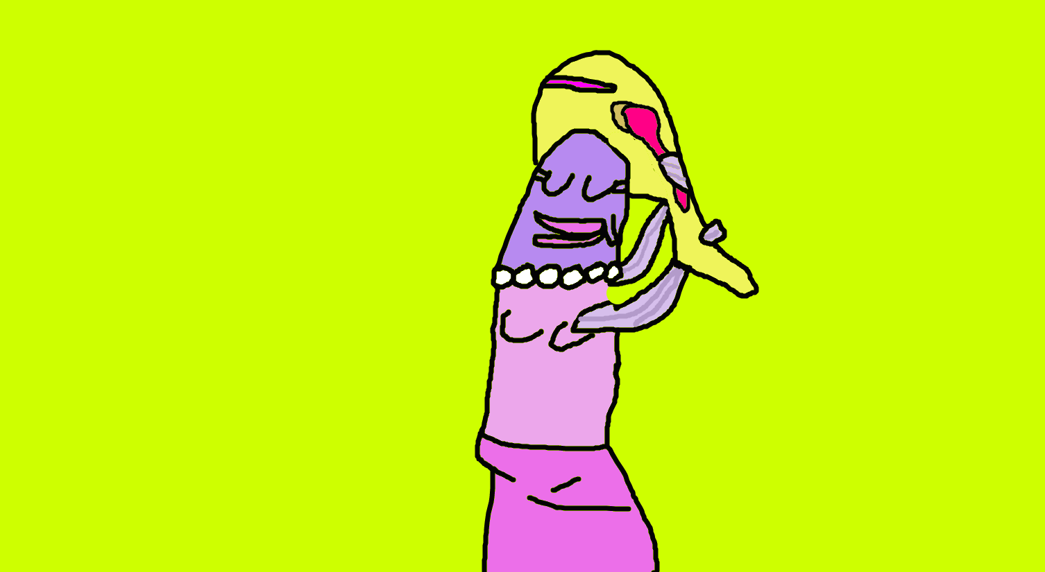 Debbie Rechid brushing her hair by FanartQuacker on DeviantArt