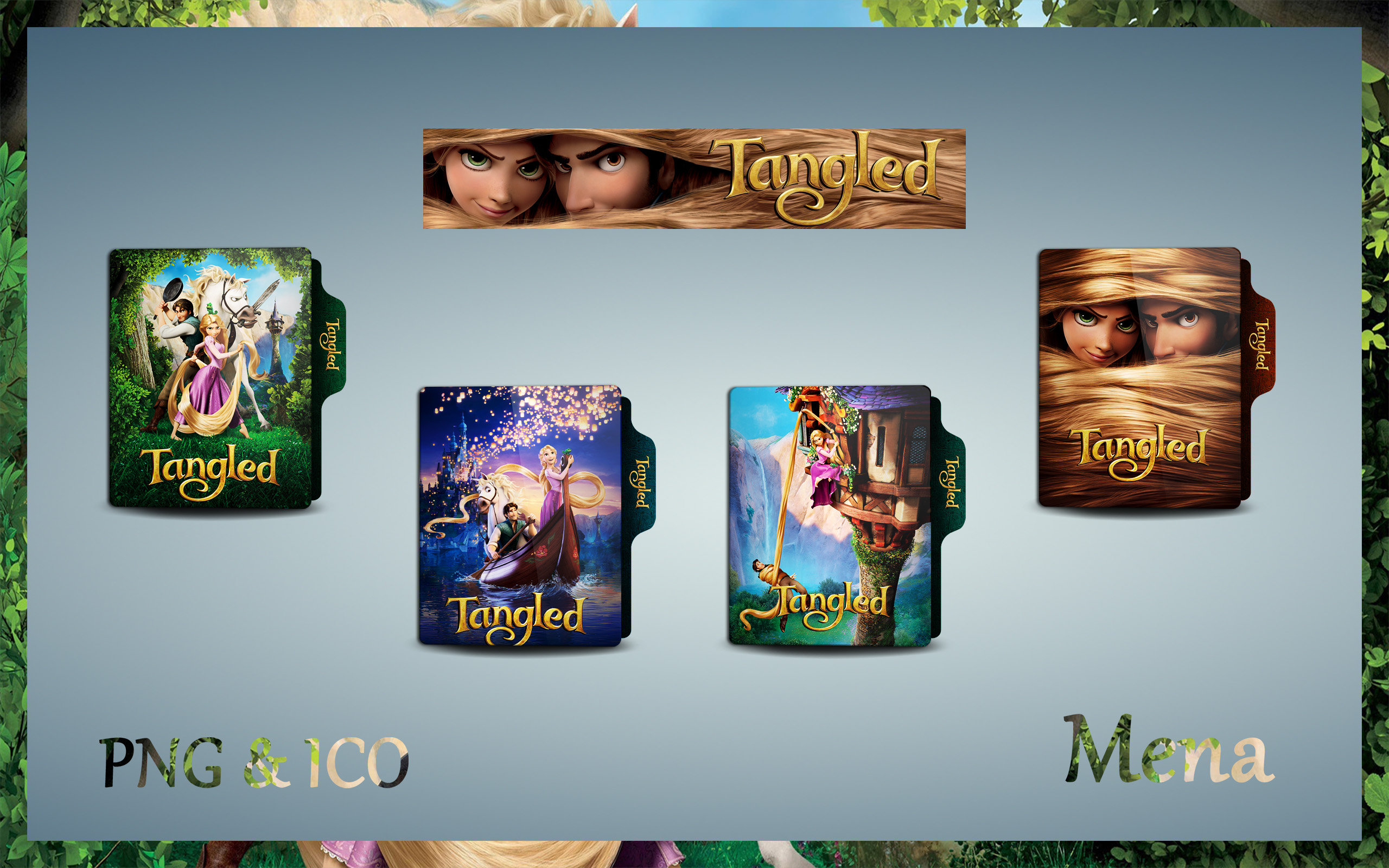 Tangled Folder Icon by mena7 on DeviantArt