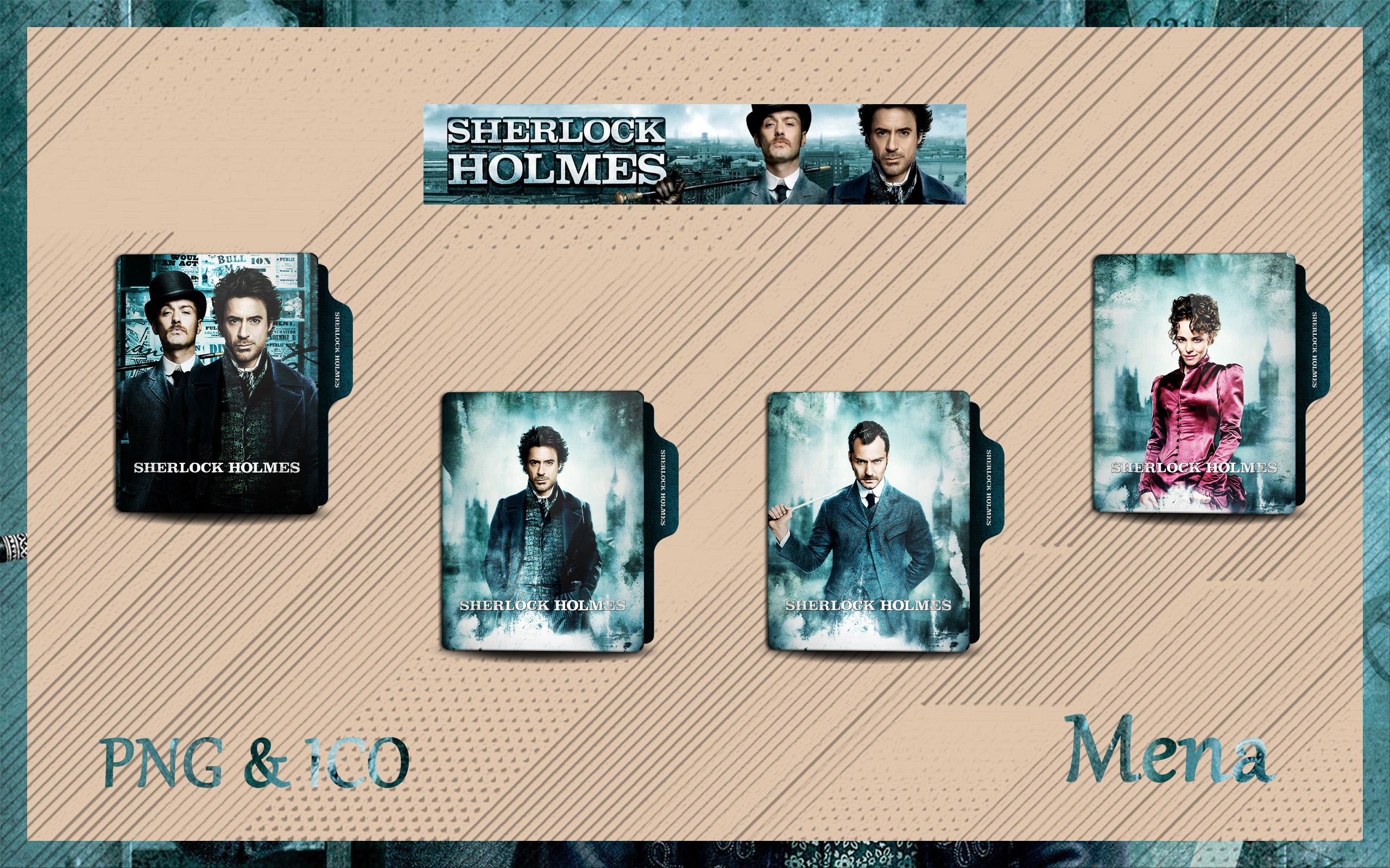 Sherlock Holmes Folder Icon by mena7 on DeviantArt