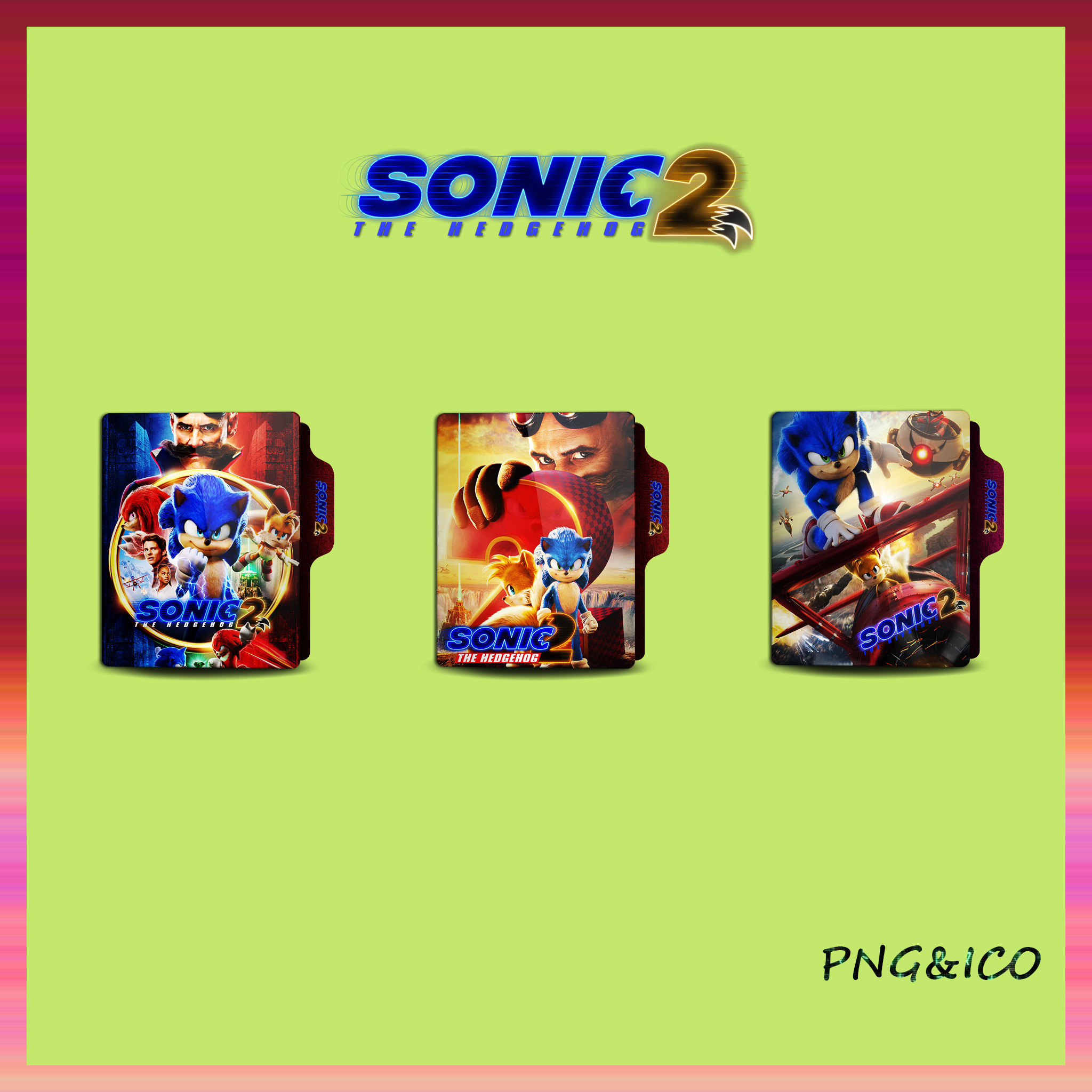 Sonic The Hedgehog 2 (2022) Folder Icon by mena7 on DeviantArt