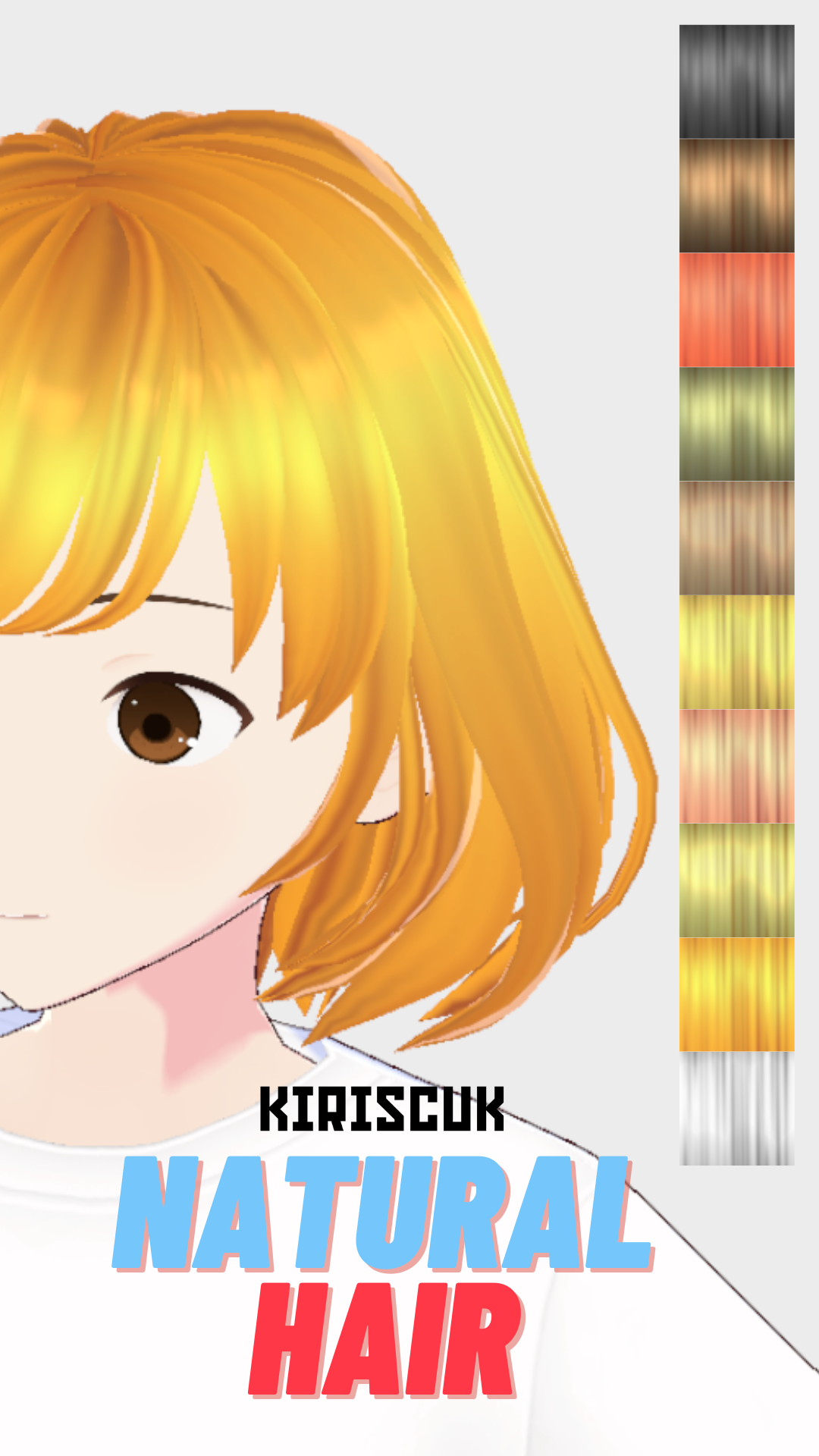VROID: Natural Hair Color Bundle by KIRISCUK by KIRISCUK on DeviantArt