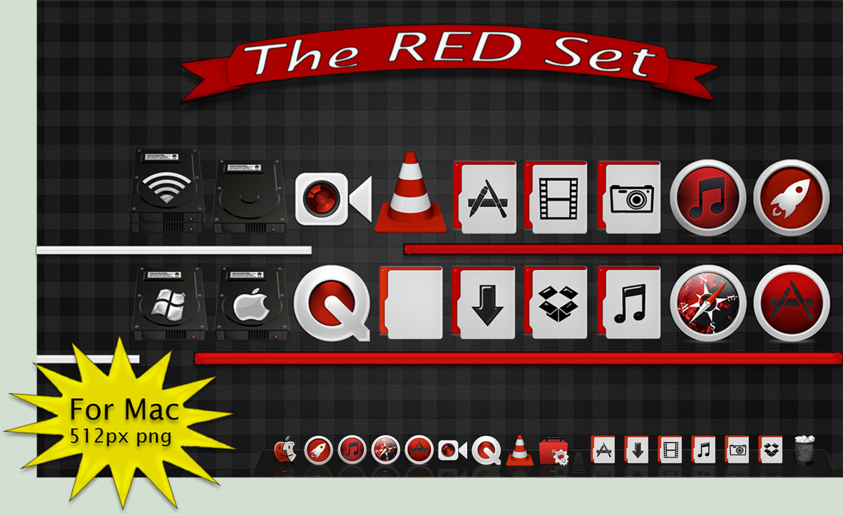 Red Icon Pack for Mac by ThEPaiN321 on DeviantArt