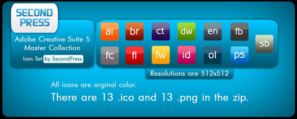 Adobe CS5 'New' Icons by secondpress on DeviantArt