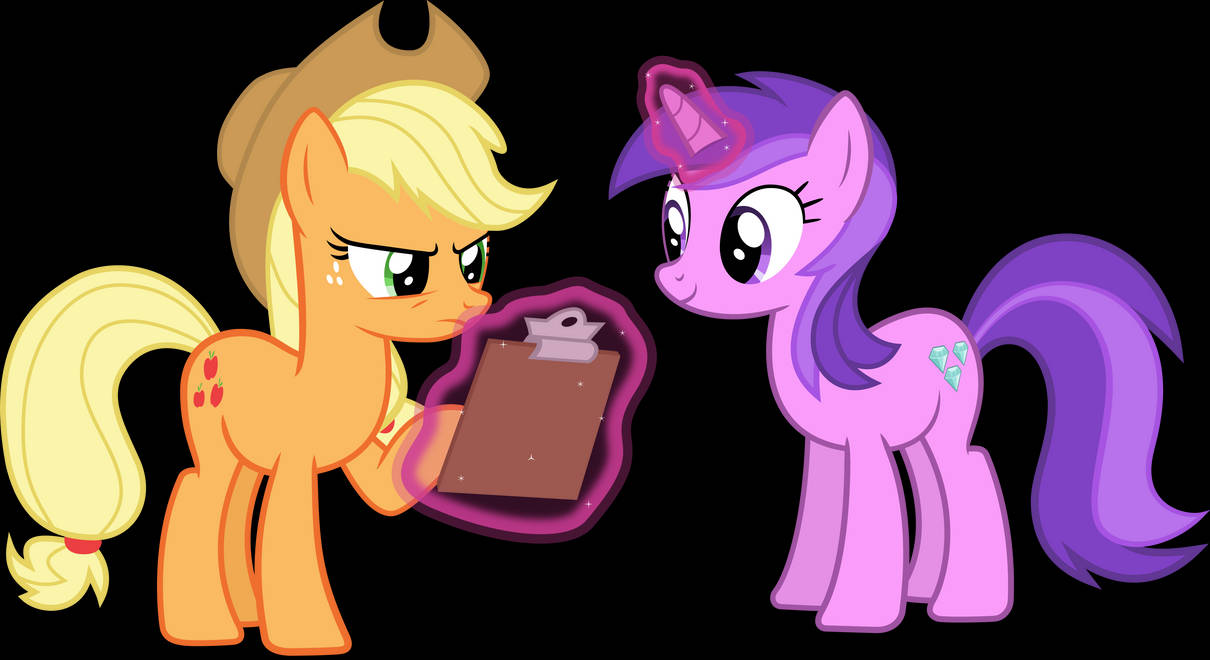 Applejack and Amethyst Star Checking List by itv-canterlot on DeviantArt
