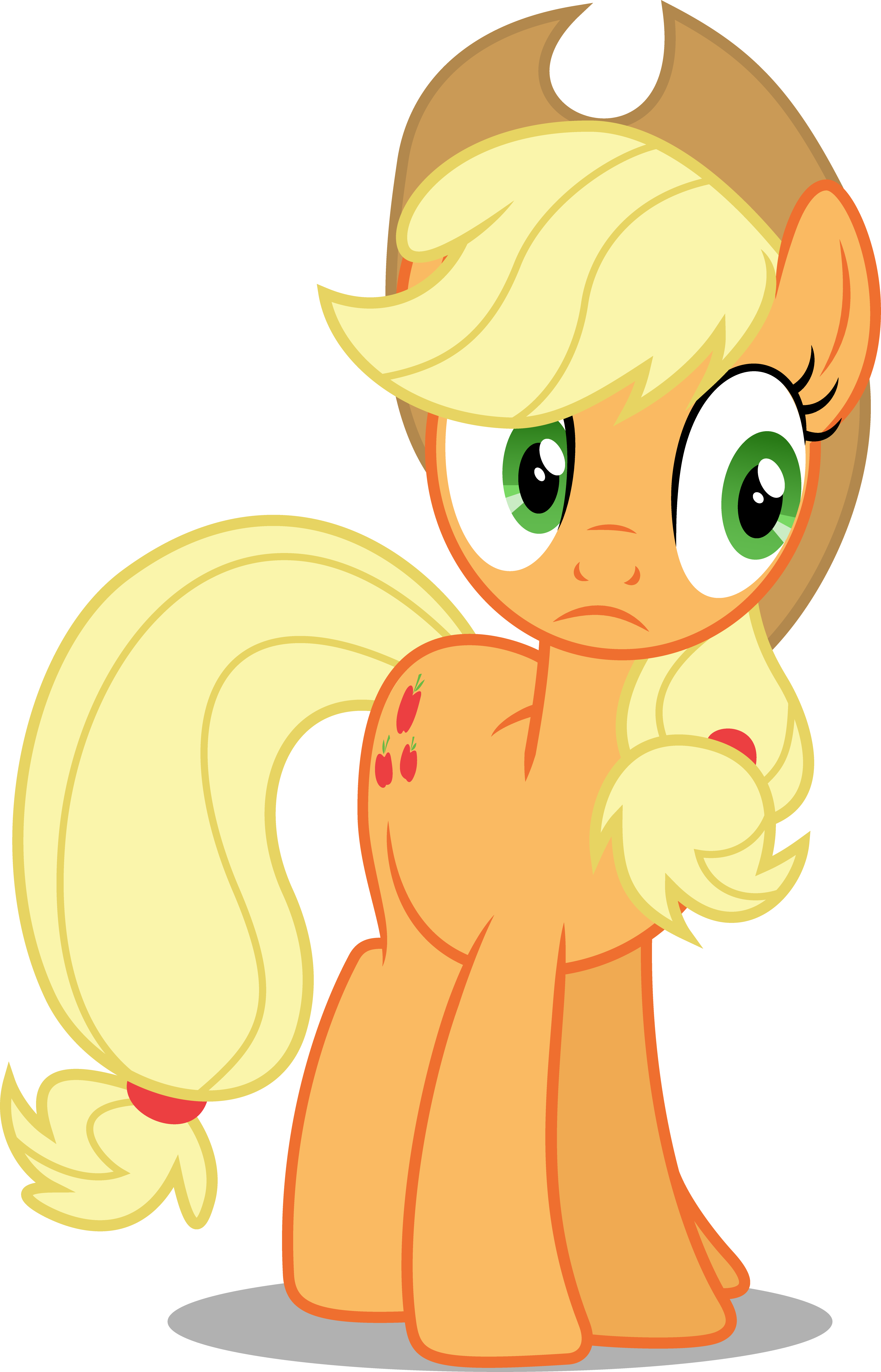 Applejack's Confused-ish Face by itv-canterlot on DeviantArt