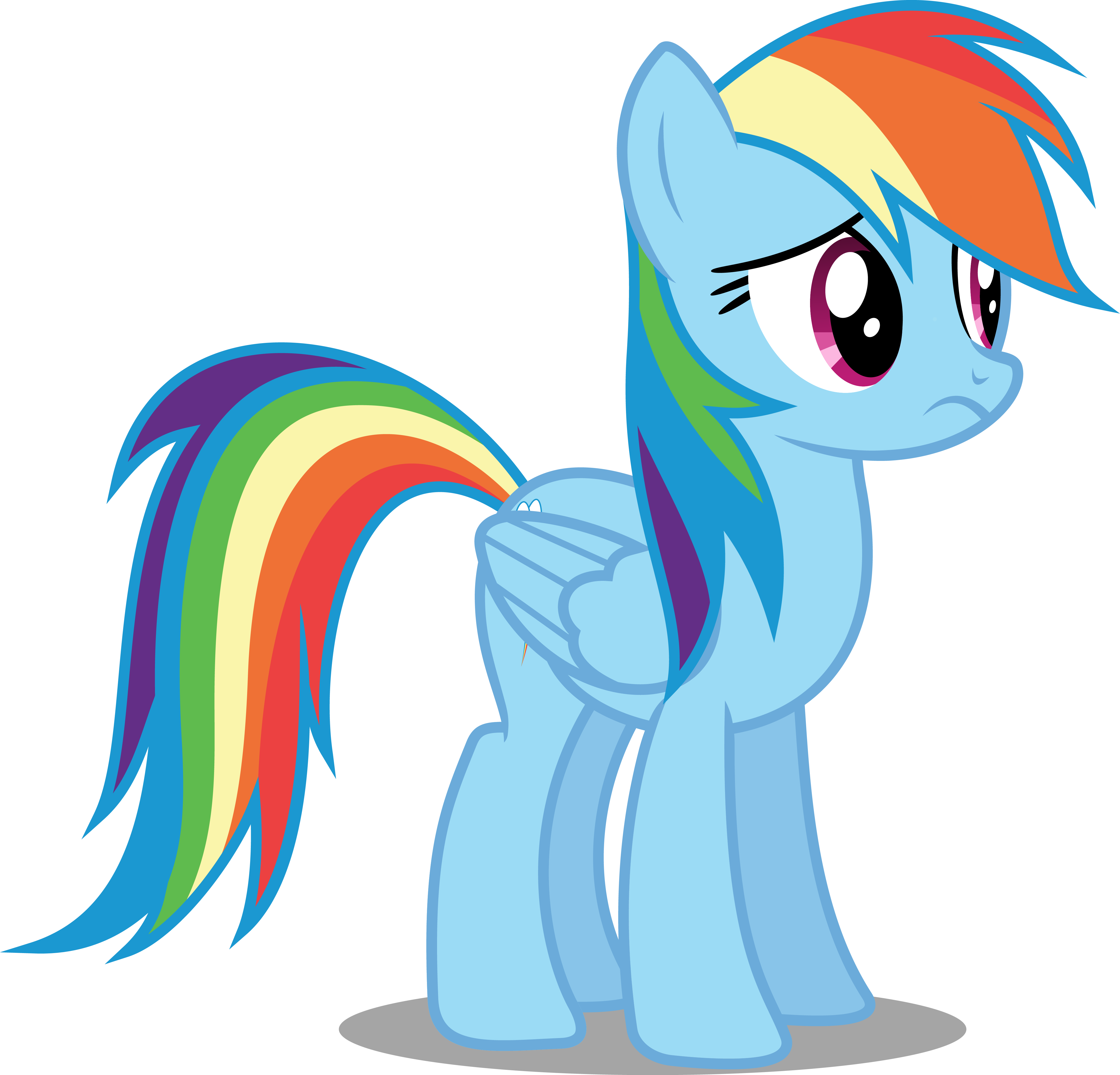 Worried Rainbow by itv-canterlot on DeviantArt