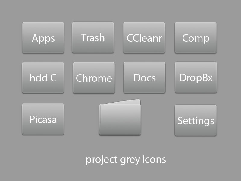 Project Grey Icons by eightydee on DeviantArt