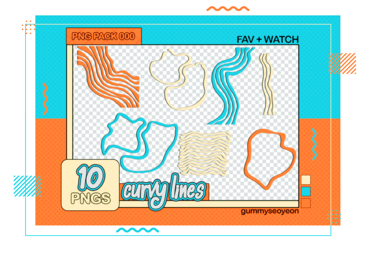 CURVY LINES PNG PACK by gummyseoyeon on DeviantArt