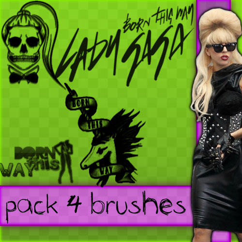 Brushes Born This Way by Tutoriales-Paris on DeviantArt