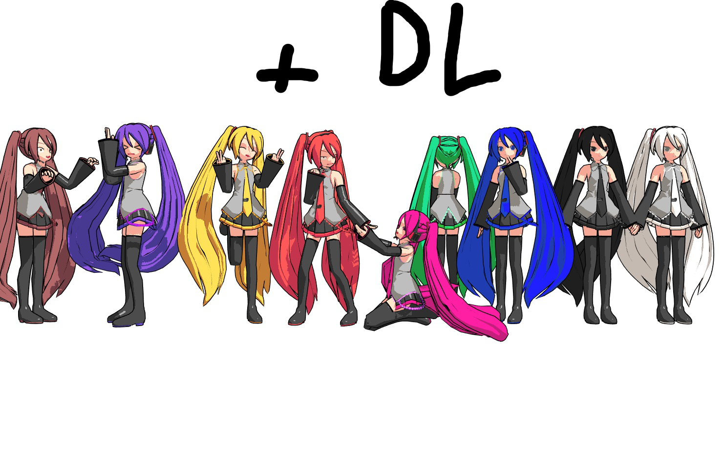 Animasa Miku Colors Pack + DL by Crazybatkid on DeviantArt