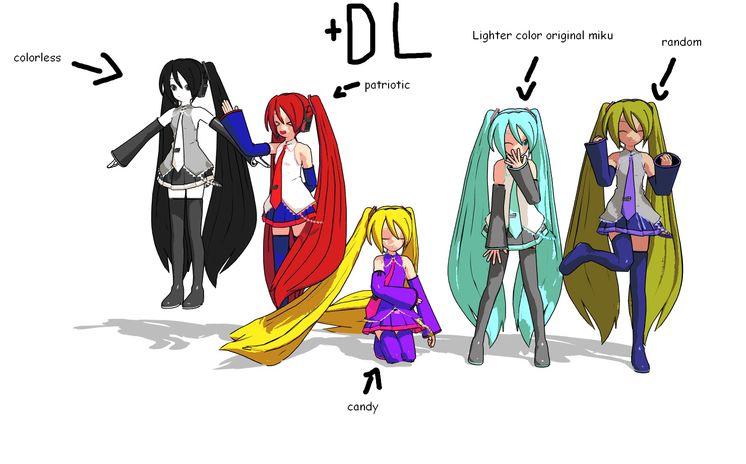 Animasa Miku Colors Pack 2 +DL by Crazybatkid on DeviantArt