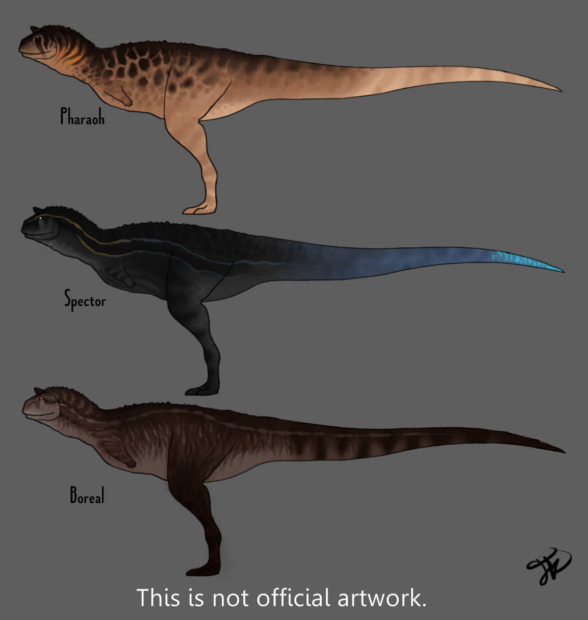 The Isle: Carnotaurus Skins by Onishark on DeviantArt