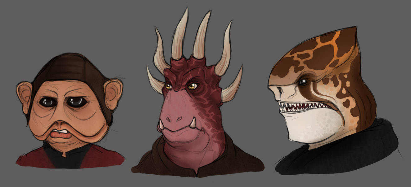 SW: Species - 1 - Colored by Onishark on DeviantArt