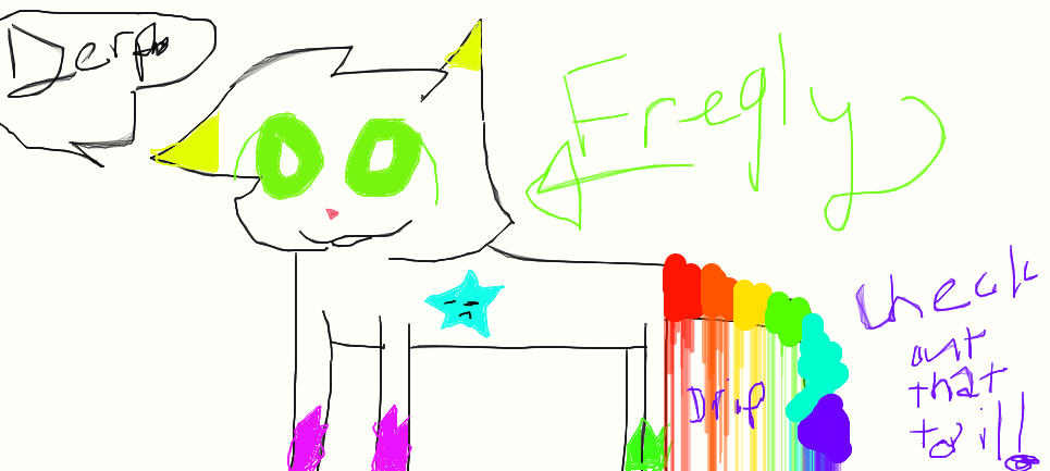 Fregly the Derp Cat! by SuperKiwiBear on DeviantArt
