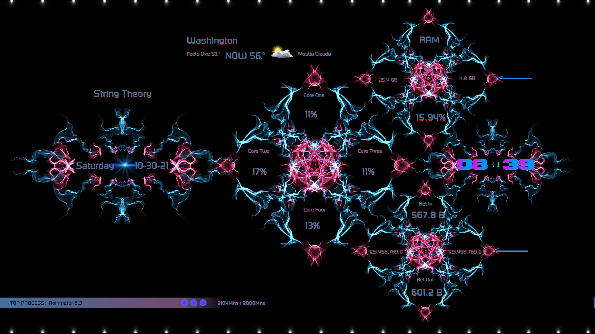 String Theory Rainmeter Skin 10-31-2021 by Thinkr8 on DeviantArt