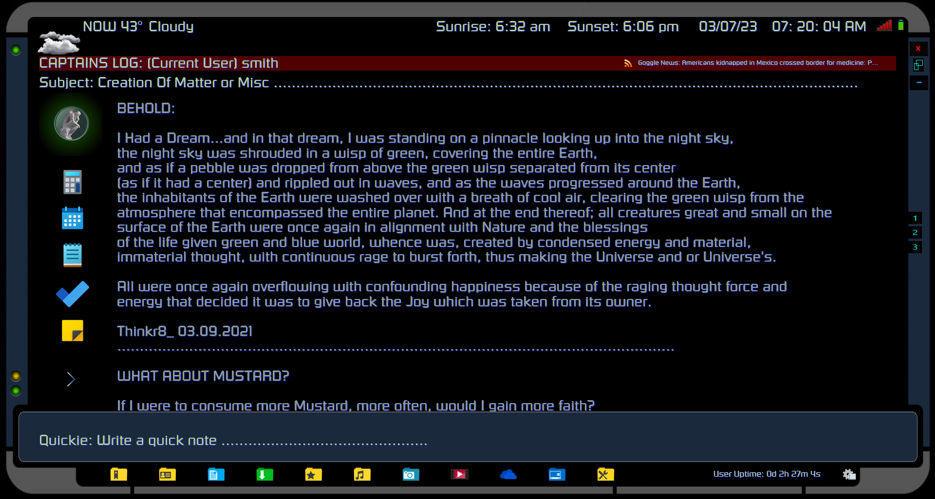 Notes and Quotes on Rainmeter - DeviantArt