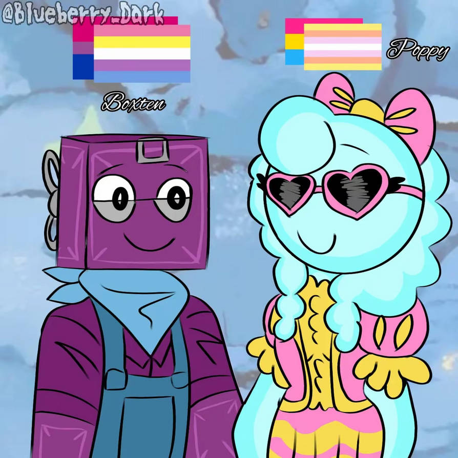 Boxten And Poppy by Rockthevelociraptor on DeviantArt