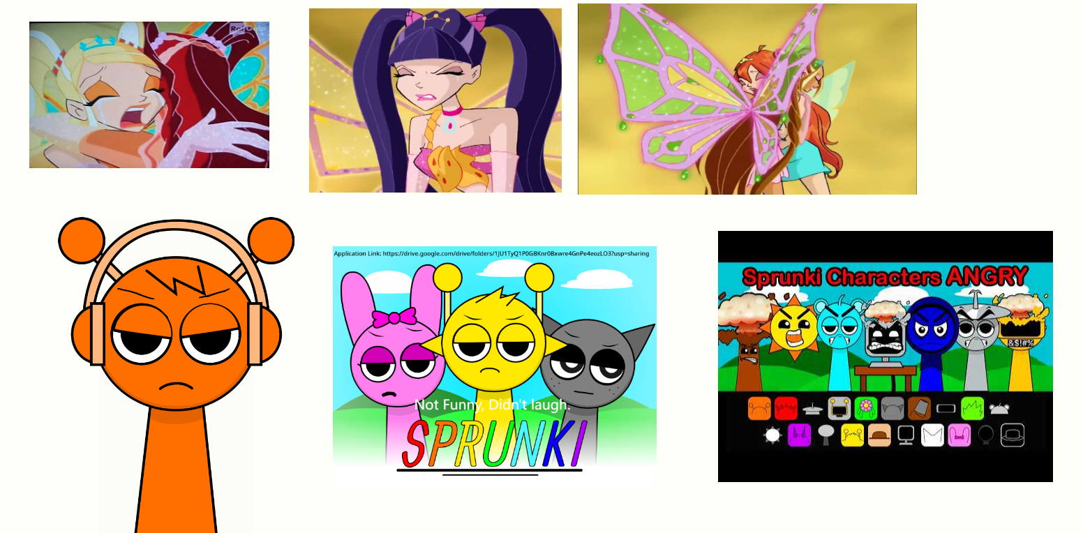 sprunkis angry at winx crying by zenithfan on DeviantArt