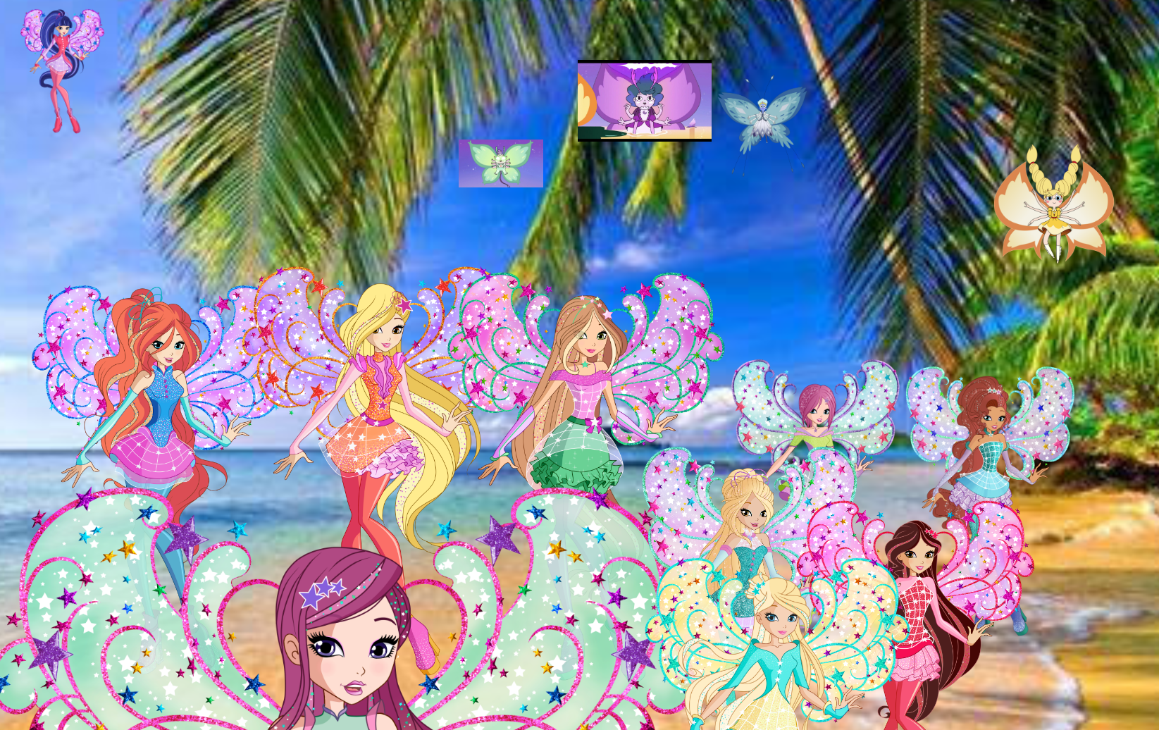 winx and butterfies on a beach by zenithfan on DeviantArt