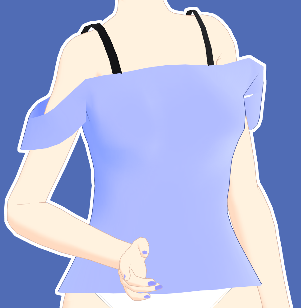 [MMD] Off Shoulder Shirt by MijumaruNr1 on DeviantArt