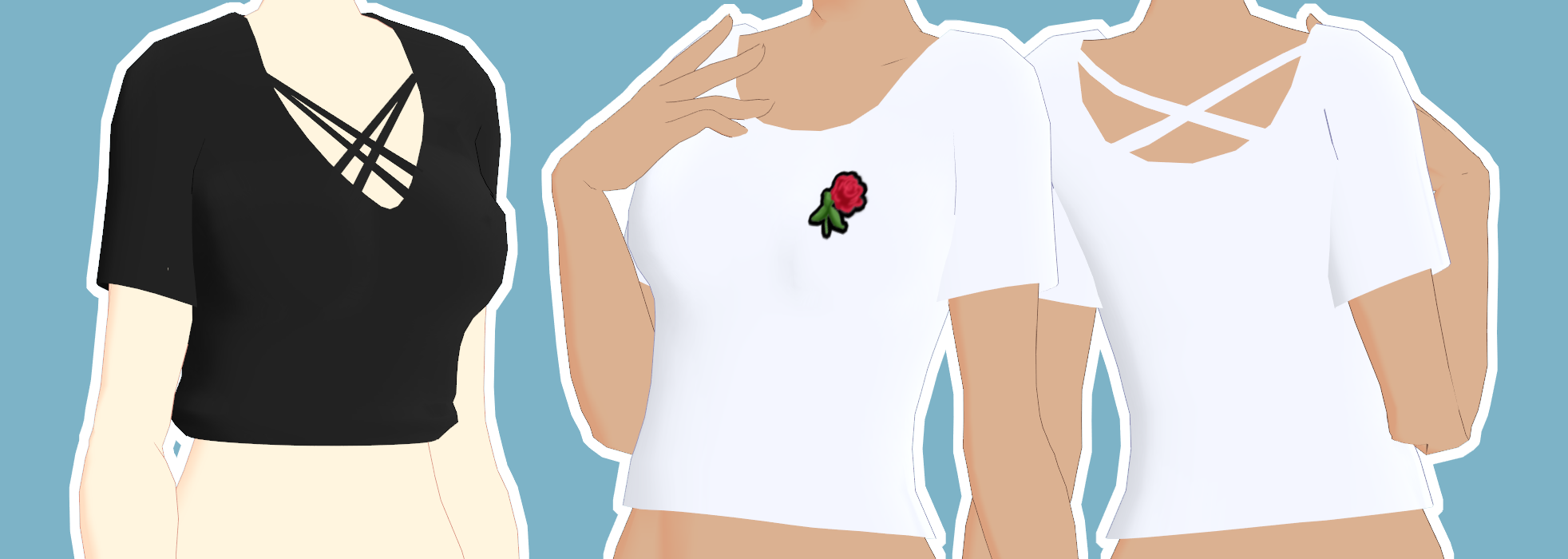 [MMD] Criss Cross Shirts Download by MijumaruNr1 on DeviantArt