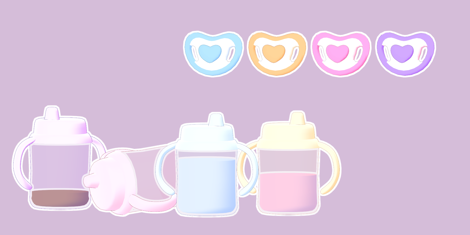 [MMD] Pastel Pacifier and Sippy Cup Download by MijumaruNr1 on DeviantArt