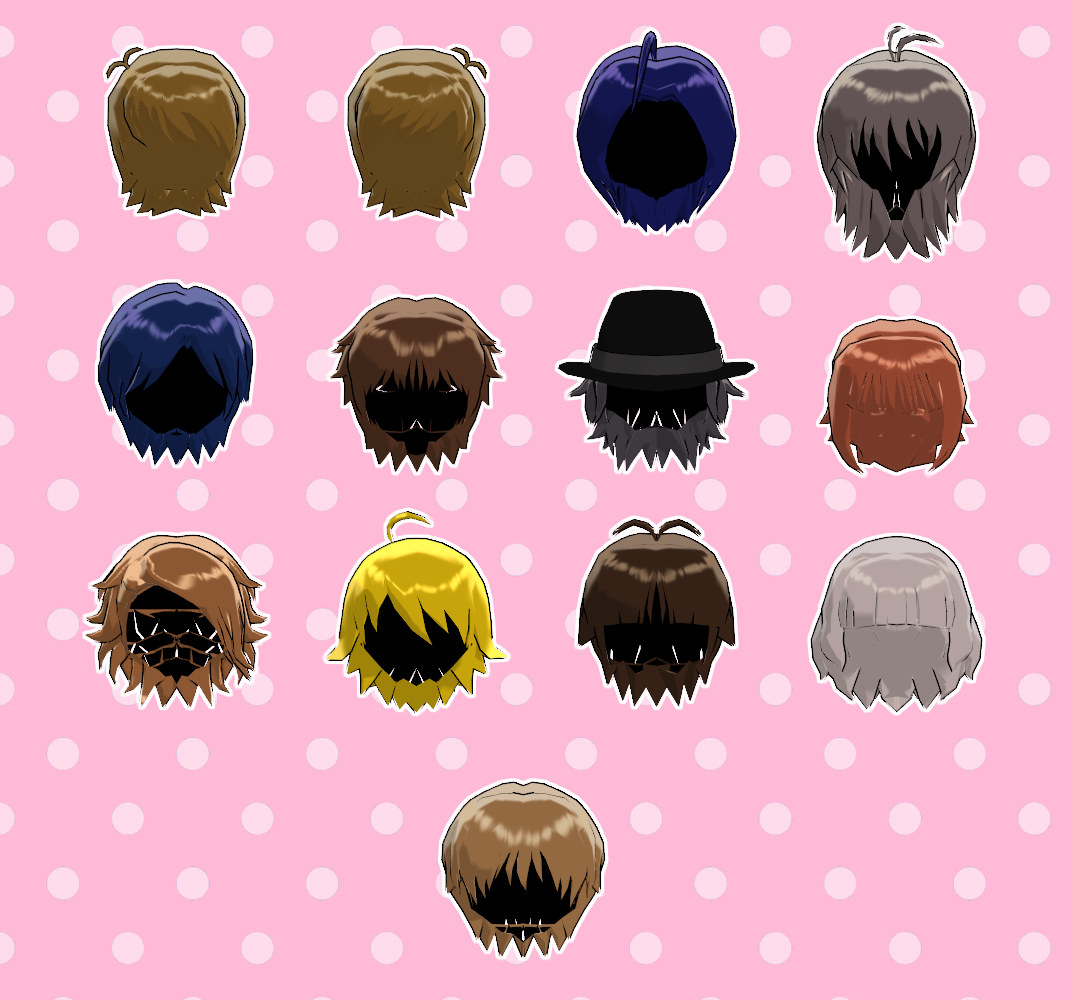 [MMD] IMAS male hair Download by MijumaruNr1 on DeviantArt