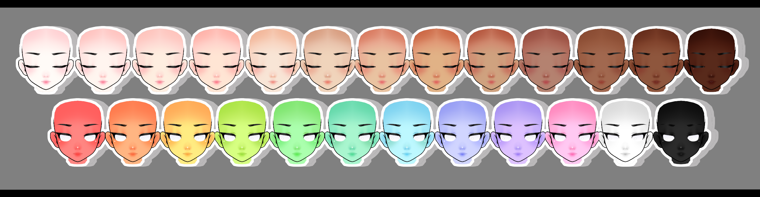 [MMD] Simple TDA head texture Download by MijumaruNr1 on DeviantArt