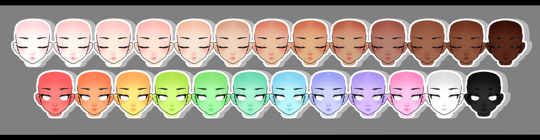 [MMD] Simple TDA head texture Download by MijumaruNr1 on DeviantArt