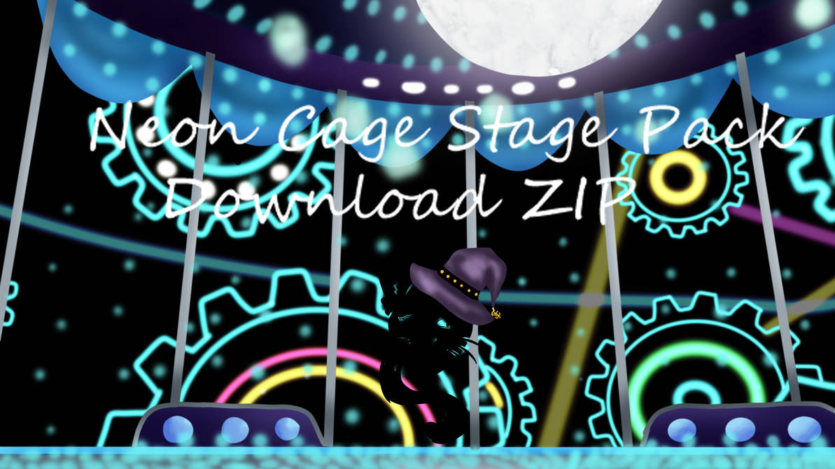 Neon Cage Stage by WitchyKittyArts on DeviantArt