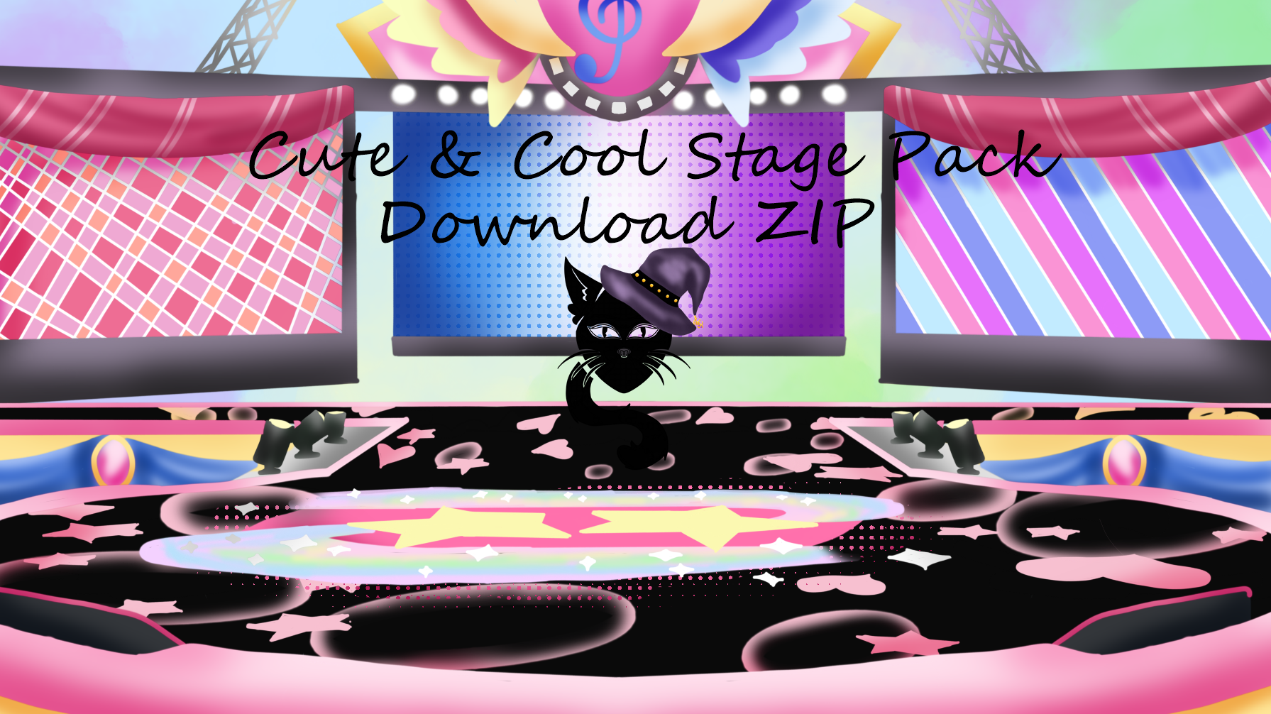 Cute and Cool Stage by WitchyKittyArts on DeviantArt