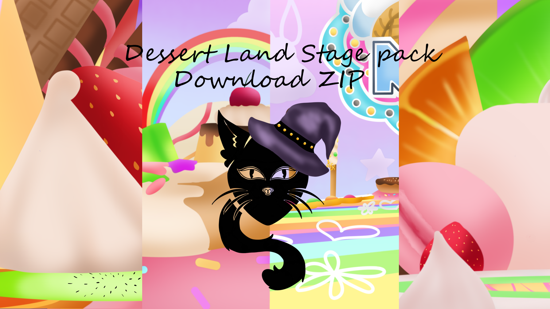 Dessert Land Stage by WitchyKittyArts on DeviantArt