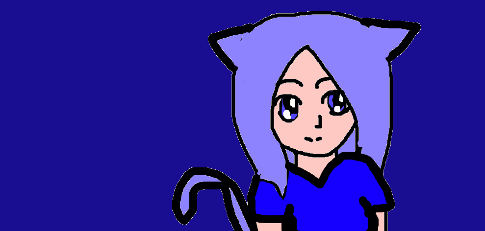 blue neko girl in anime by animefan9820 on DeviantArt