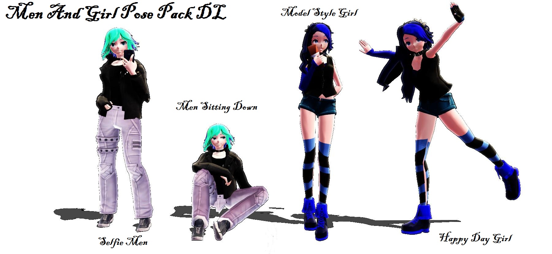 MMD Men And Girl Pose Pack DL by MiraDj97 on DeviantArt