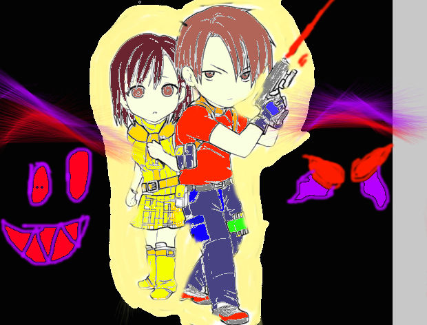Ethan with a shotgun and his sunshine by PreciousSwiftwind23 on DeviantArt