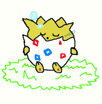 Sleeping Togepi (Just For Fun) by DaxtotheMax479 on DeviantArt